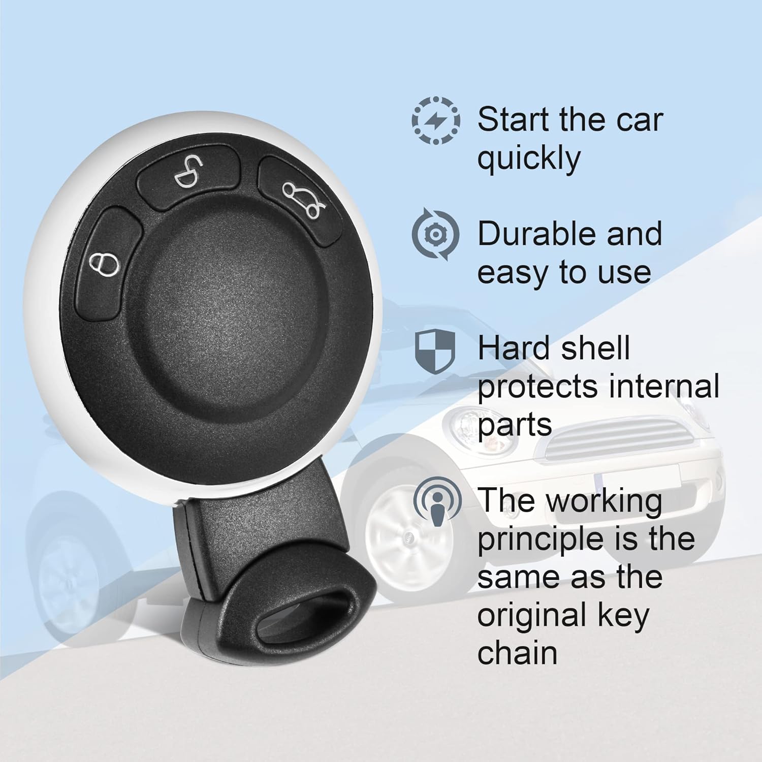 ASOOLL Fits for Keyless Entry Remote Control Replacement Key Fob BMW ...