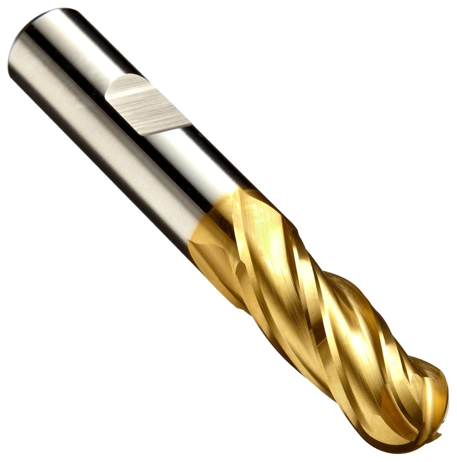 Niagara Cutter N48400 High Speed Steel Ball Nose End Mill, Weldon Shank ...