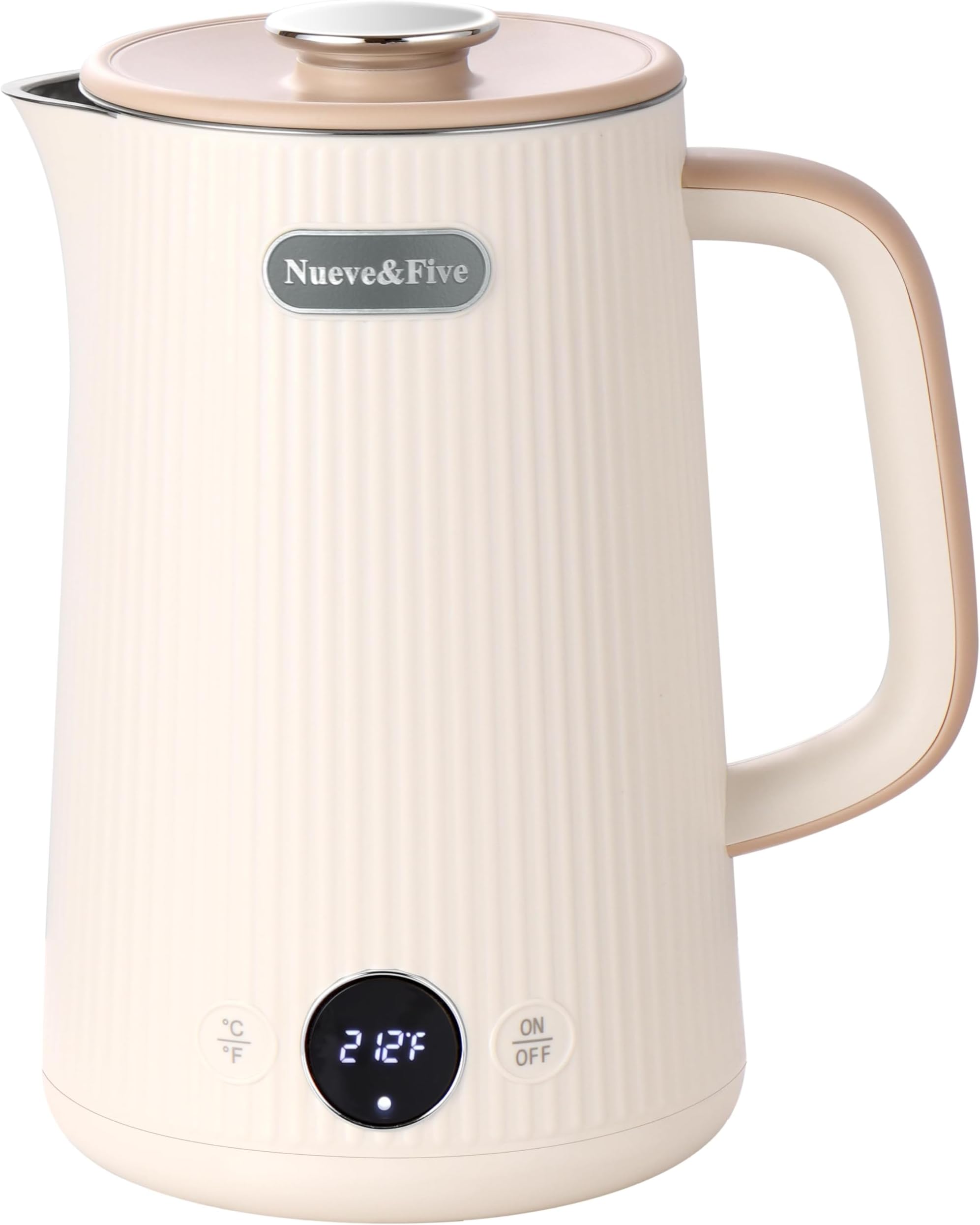 Amazon.com: Nueve&Five Electric Kettle With Digital Temperature Display ...