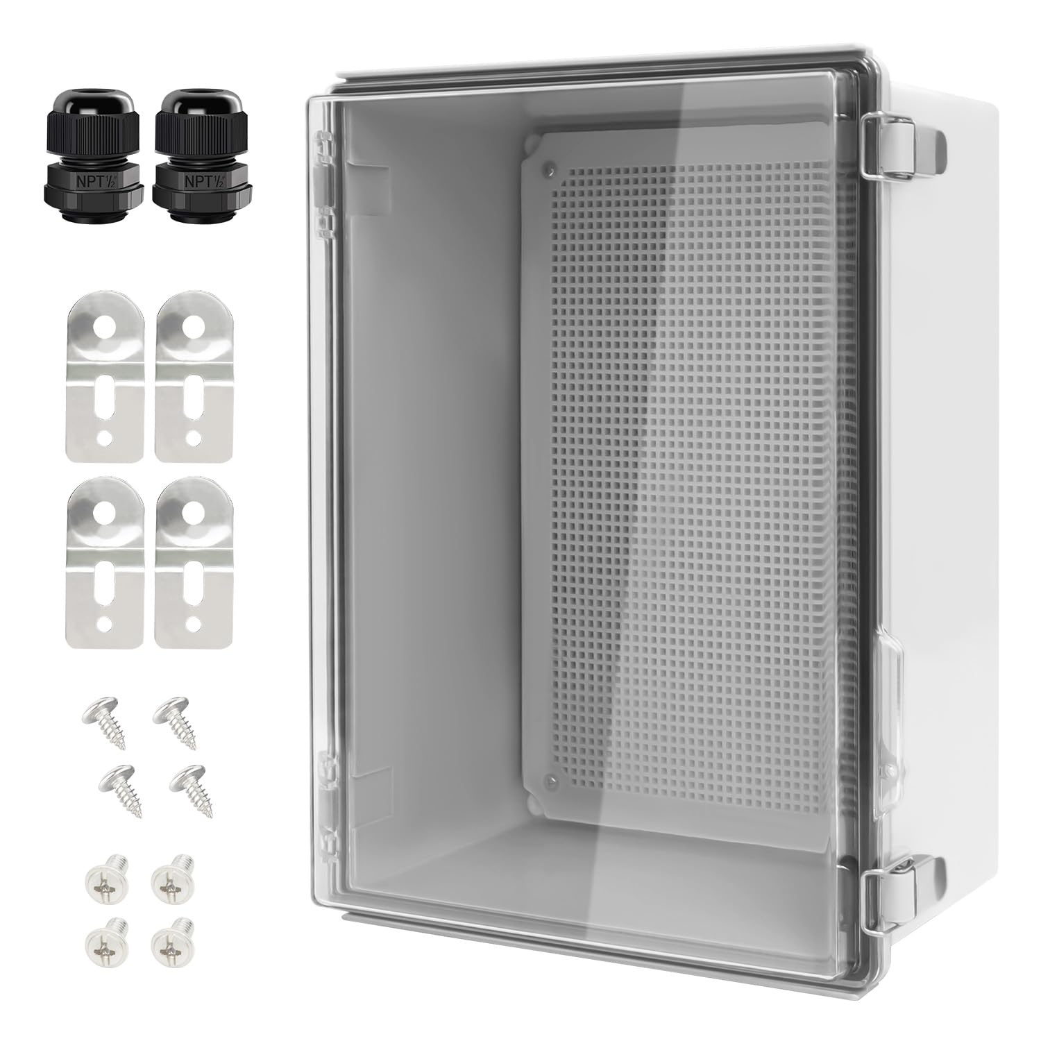 Snapklik.com : LeMotech Electrical Box, IP67 Waterproof Hinged Clear ...