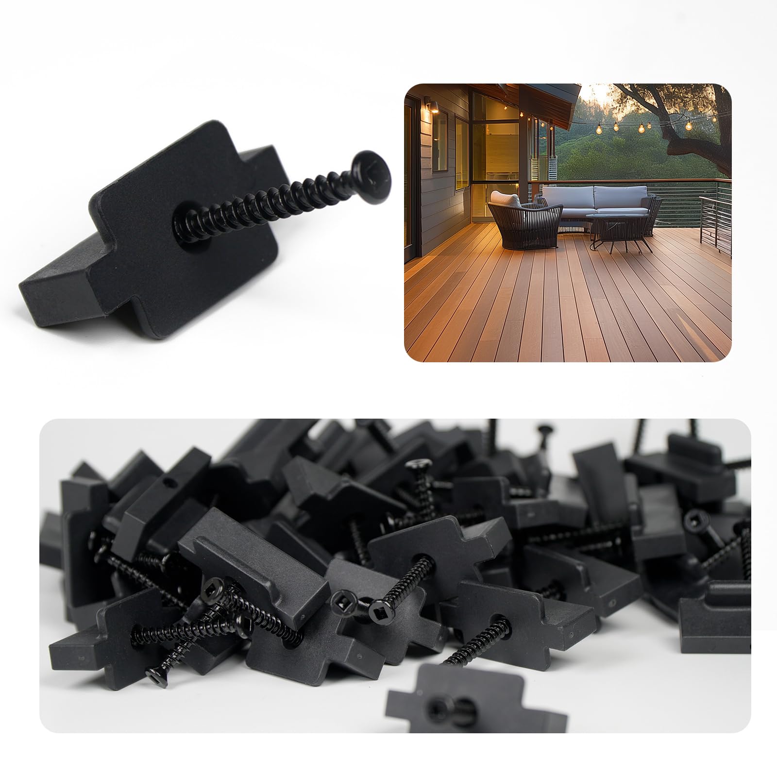 Buy 1000-PACK Hidden Deck Fasteners Hidden Fastener Deck Clips ...