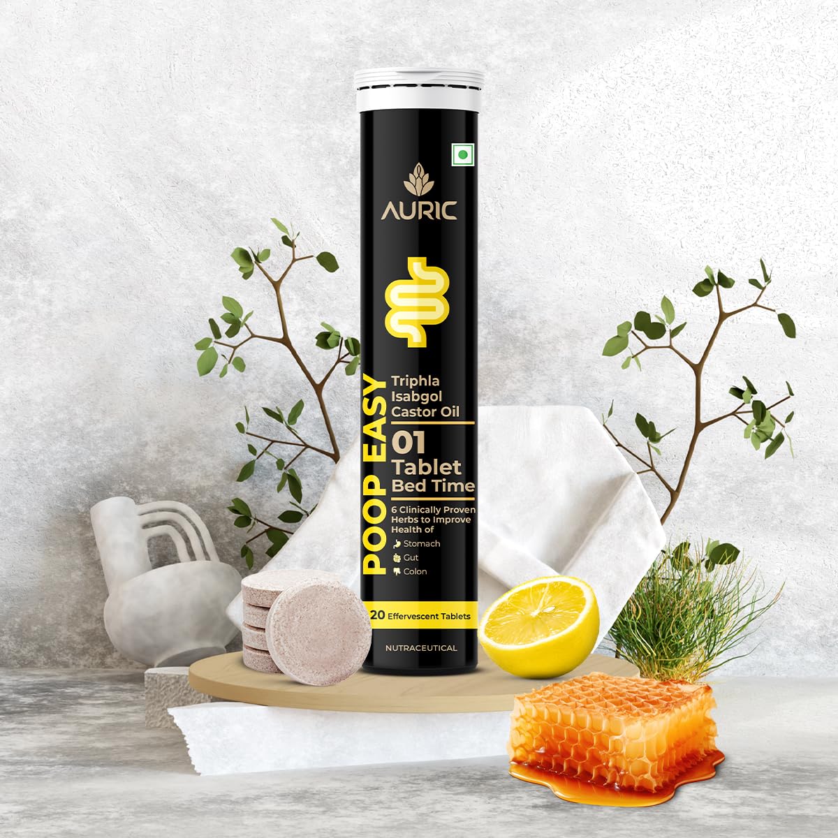 Buy Auric Poop Easy Effervescent Tablet | 20 Tablets Promoted Healthy ...