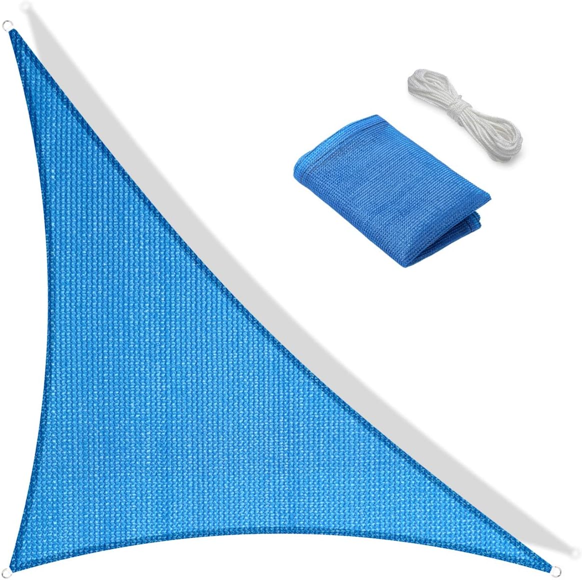 Amazon.com : 6' x 11' x 12.5' Blue Sun Shade Sail Canopy Awning ...