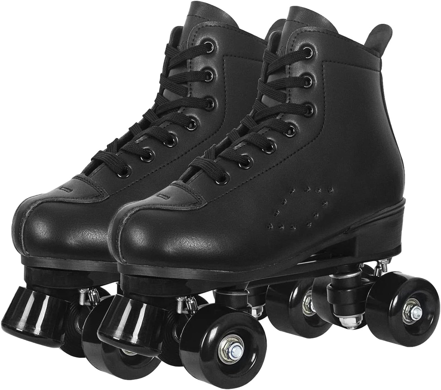 Amazon.com : Roller Skates for Women with PU Leather High-top Double ...