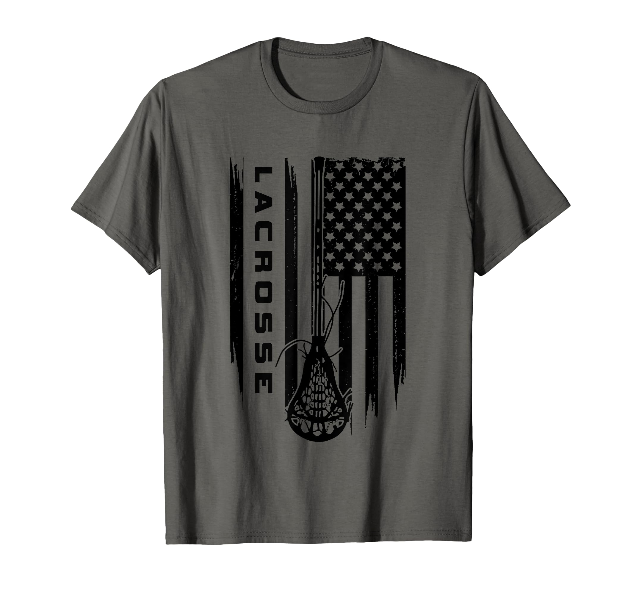 Amazon.com: American Flag Lacrosse Apparel - Lacrosse T-Shirt ...