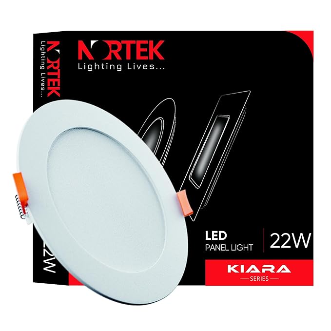 Buy Nortek Kiara 22W Slim Round LED Panel Ceiling Light, Ultra-Slim ...