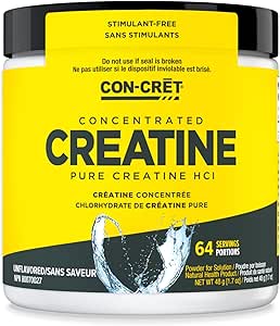 CON-CRET Creatine HCl Powder | Muscle, Cognitive, Cellular Energy ...