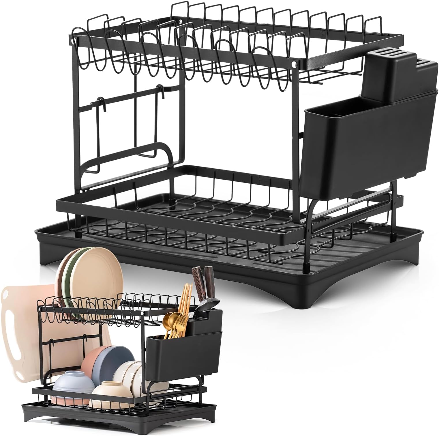 Escurridor de Trastes, Escurridor de Platos para Cocina con Sistema de ...