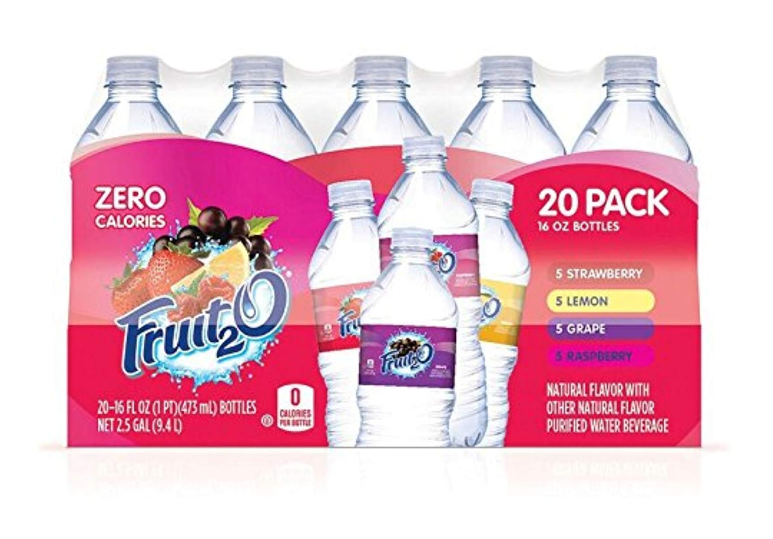 Amazon.com : Fruit2O Zero Calorie Flavored Water 20 Variety Pack ...