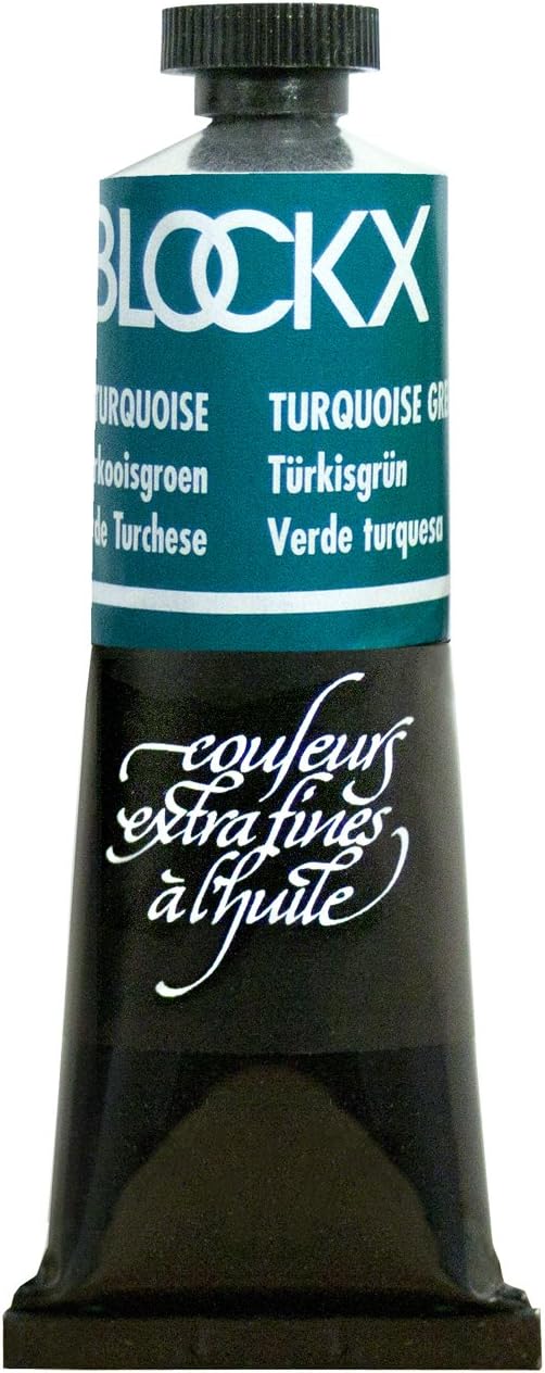 Amazon.com: Blockx Turquoise Green Oil Paint, 35ml Tube