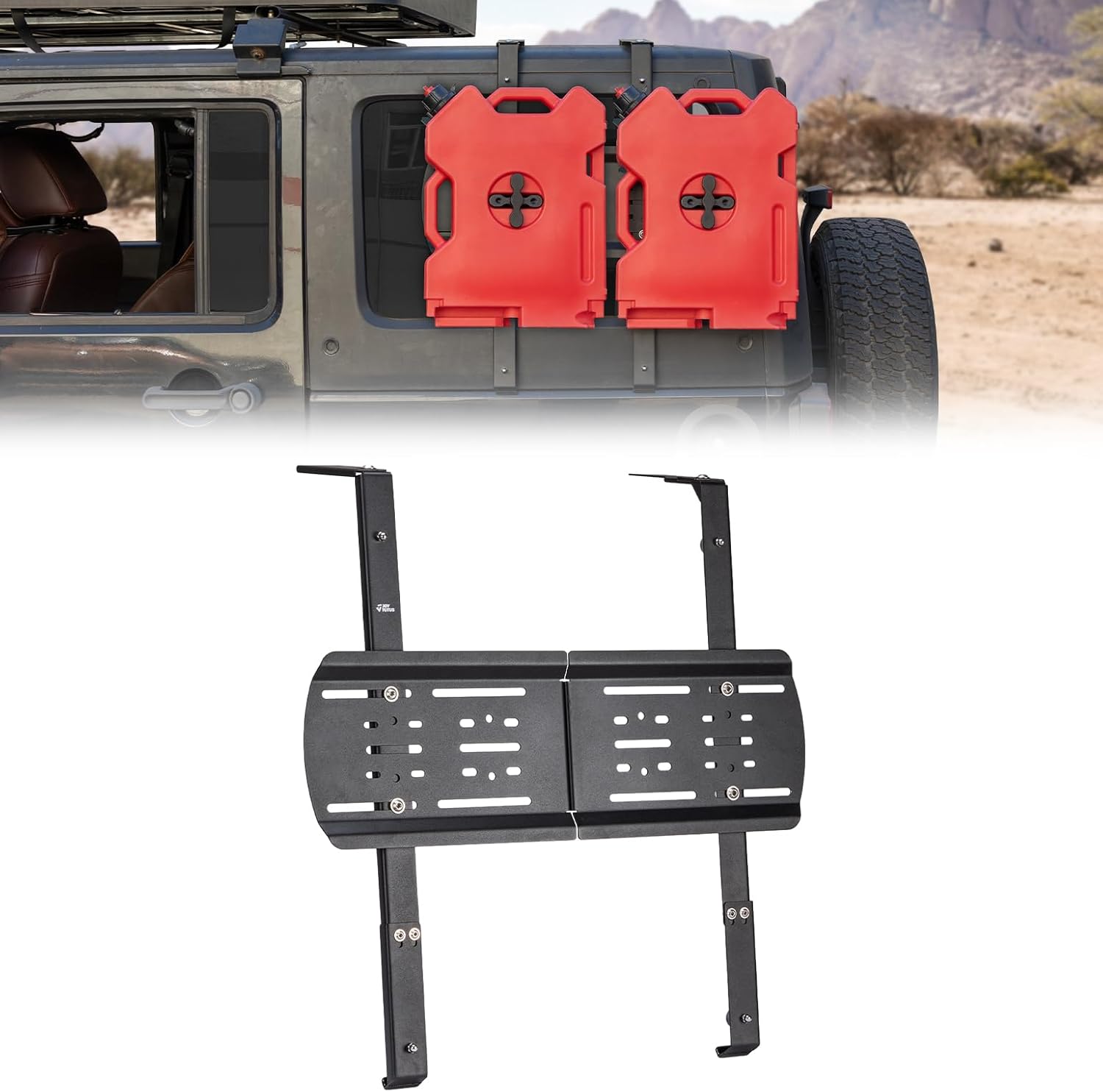 Amazon.com: JOYTUTUS JK Rear Window Storage Panel Kit Compatible with Wrangler JK 2007-2018 ...