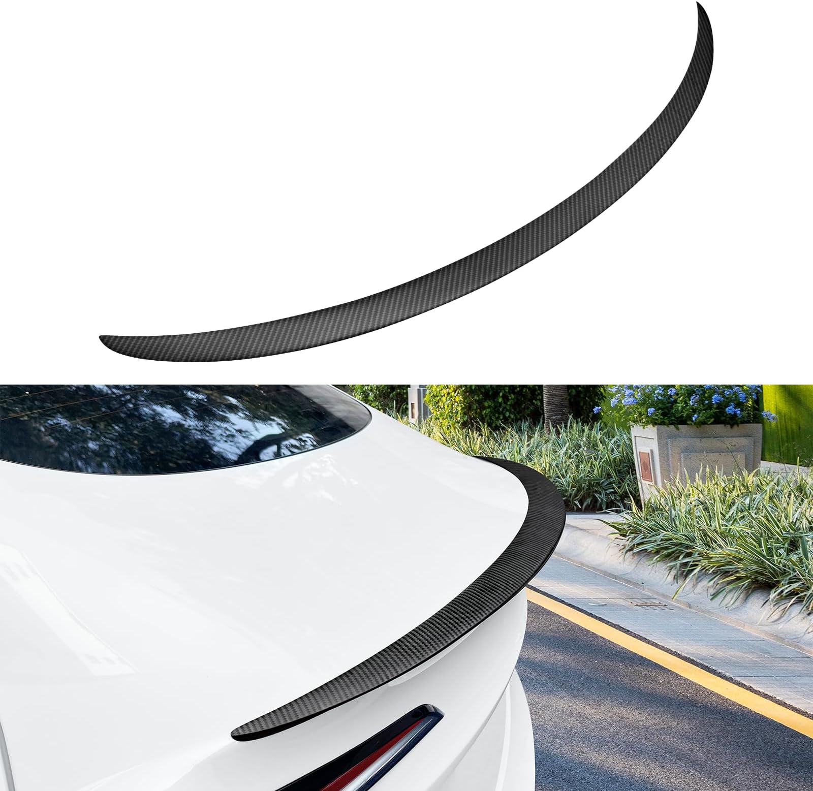 Amazon.com: WheelX Rear Spoiler Compatible with 2024-2025 Tesla Model 3 ...