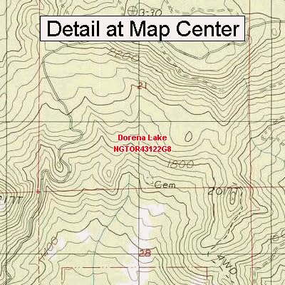Amazon.com: USGS Topographic Quadrangle Map - Dorena Lake, Oregon ...