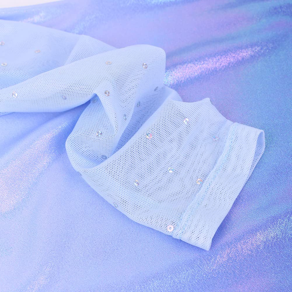 Snapklik.com : BAOHULU Girls Gymnastics Leotards Blue Fancy Sparkle ...