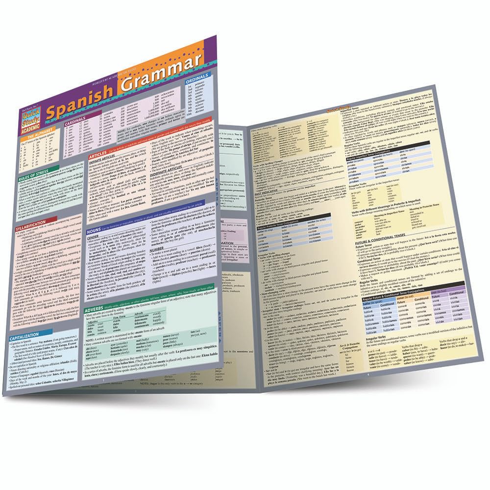 Spanish Grammar (Quick Study) : Romero, Dora: Amazon.es: Libros