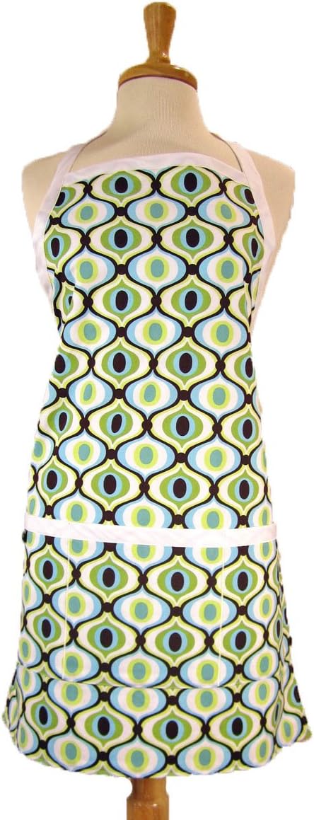 Amazon.com: Feeling Groovy Adult Apron, Reversible Apron, Full Apron ...