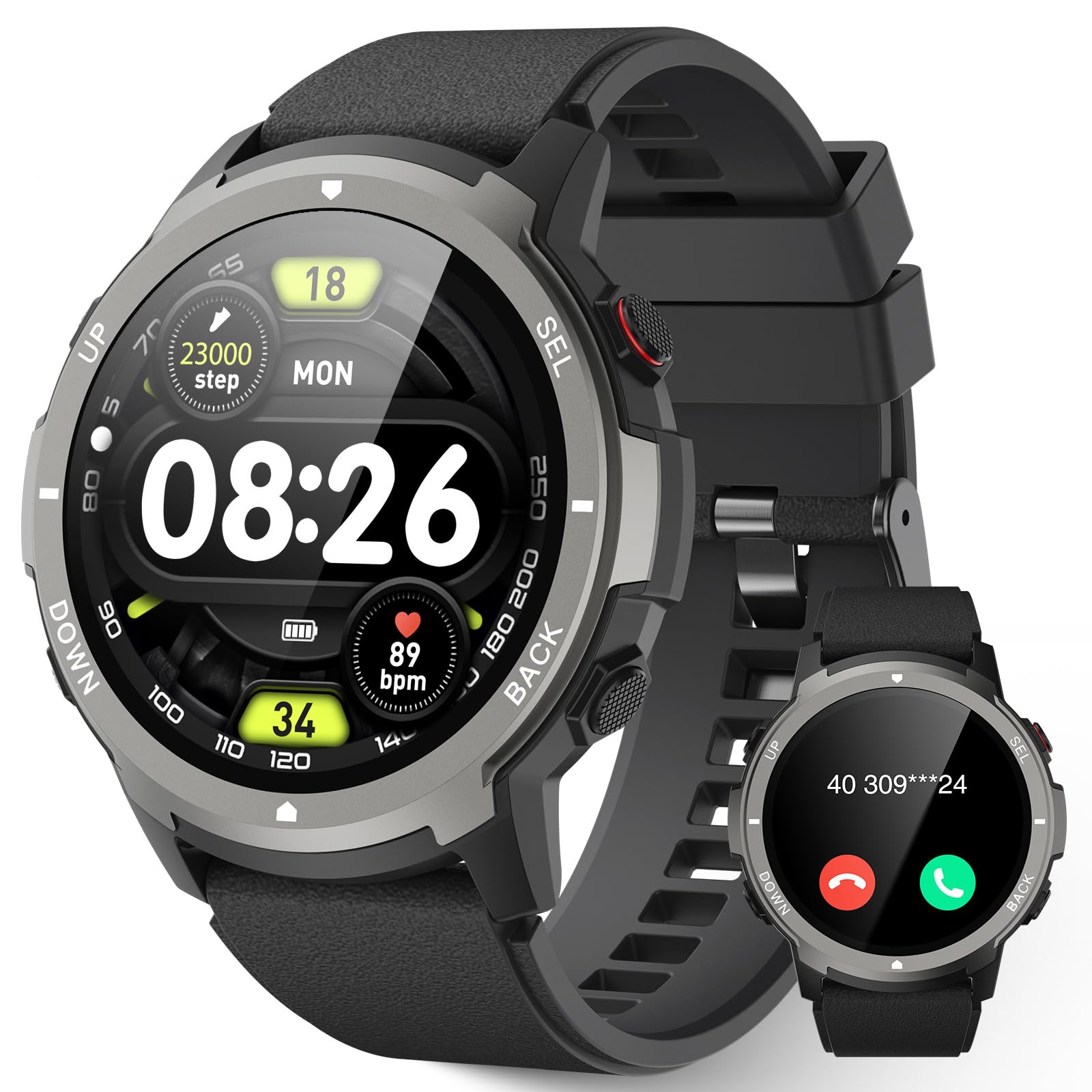 LLKBOHA Smart Watch for Men - 1.39'' Smartwatch Answer/Make Call, 113 ...