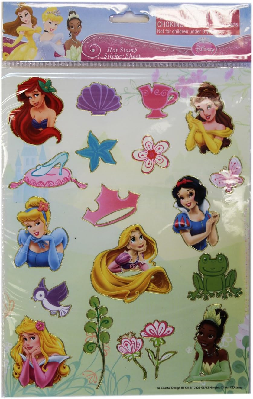 Disney Princesa Sticker Set - Kids Stickers Sheet : Amazon.es: Juguetes ...