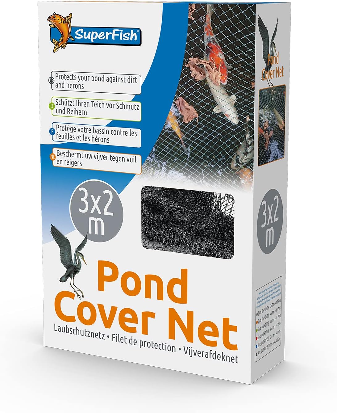Superfish Pond Cover Net With 10 Pegs 4x4m : Amazon.co.uk: Garden