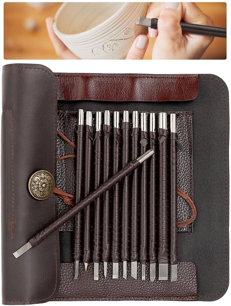 Amazon.com: Homaisson Stone Carving Tool Set of 12, Tungsten Steel ...