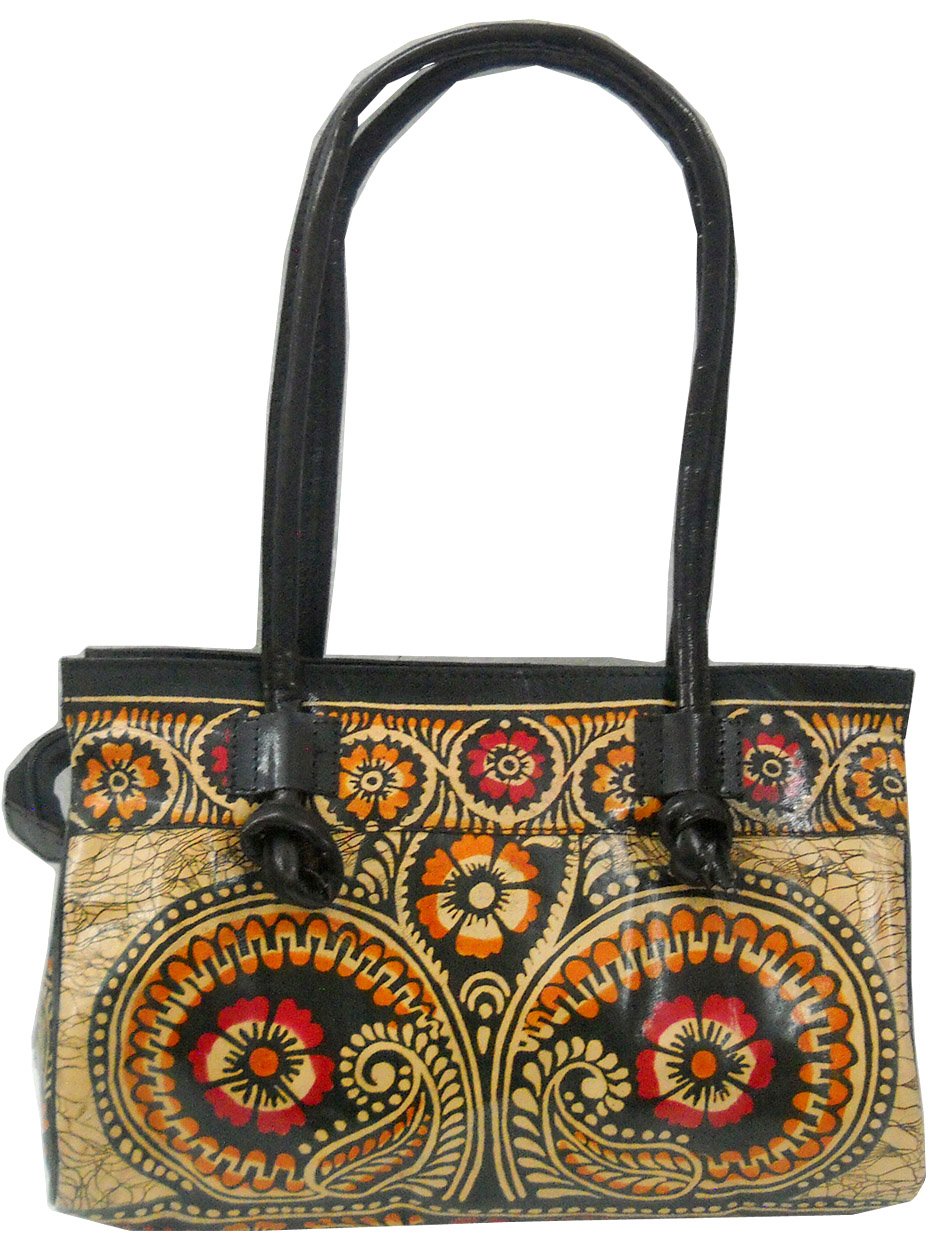 Buy Crafts of India Batik Design 100% Pure leather Handmade ...
