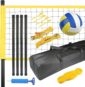 Outdoor Portable Volleyball Net Set System - Quick & Easy Setup ...