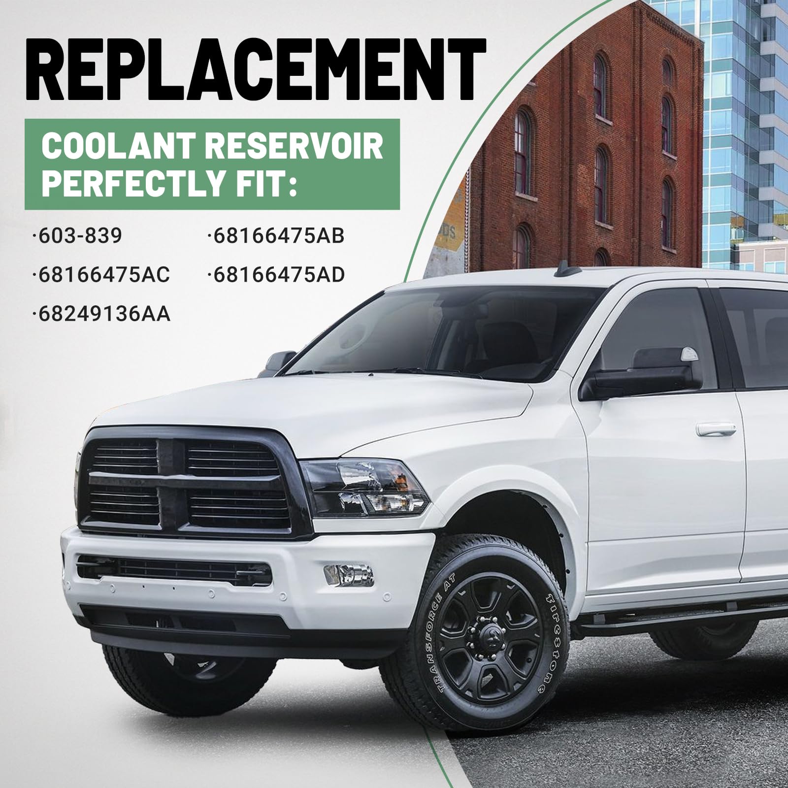 Snapklik.com : VORGENS Engine Coolant Reservoir 603-839, Coolant ...
