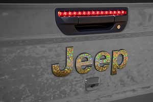 Amazon.com - Holographic Sequins Jeep Emblem Sticker Decal, Wrangler JL ...
