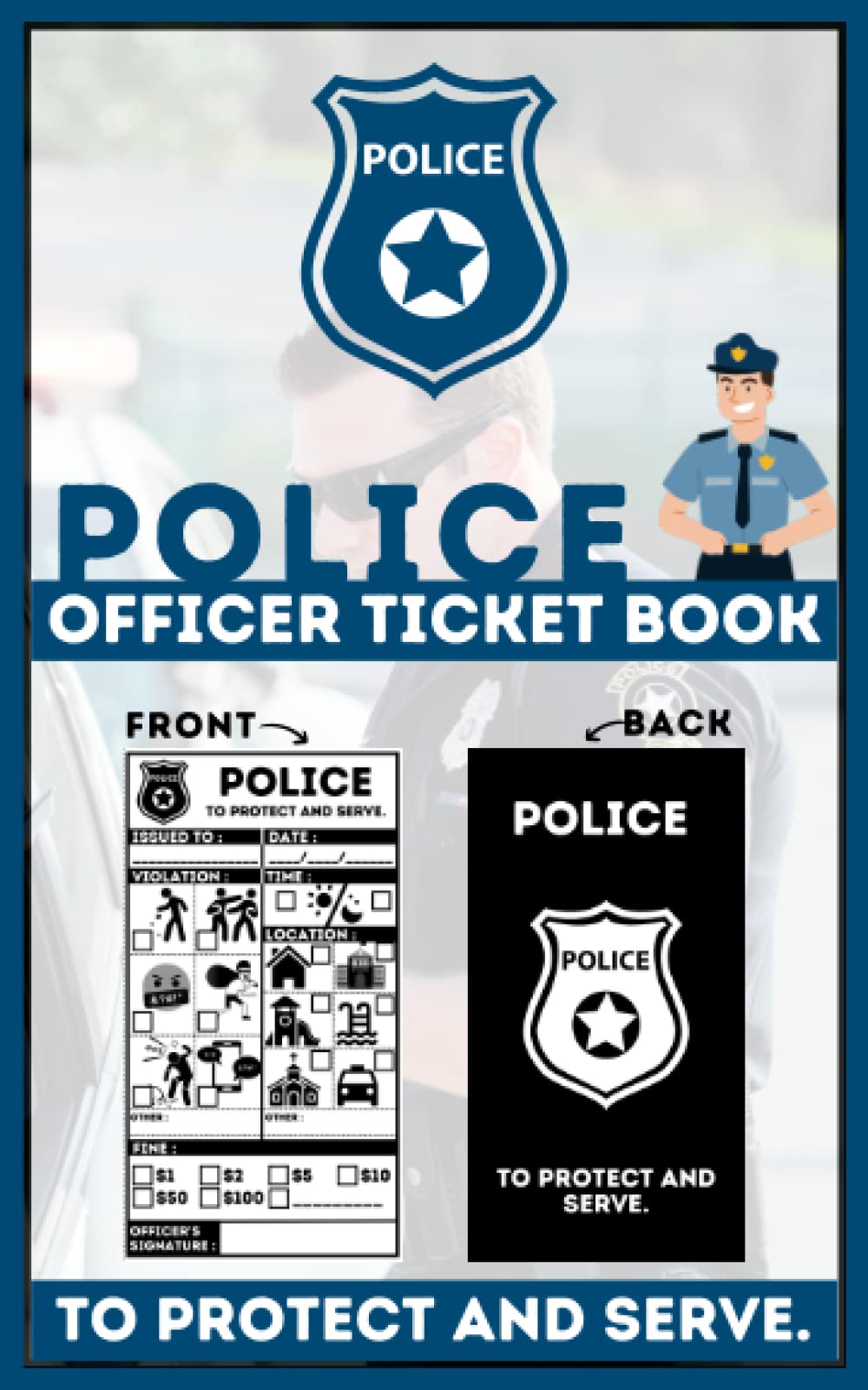 Police Ticket Book: pretend police tickets for kids | police officer ...