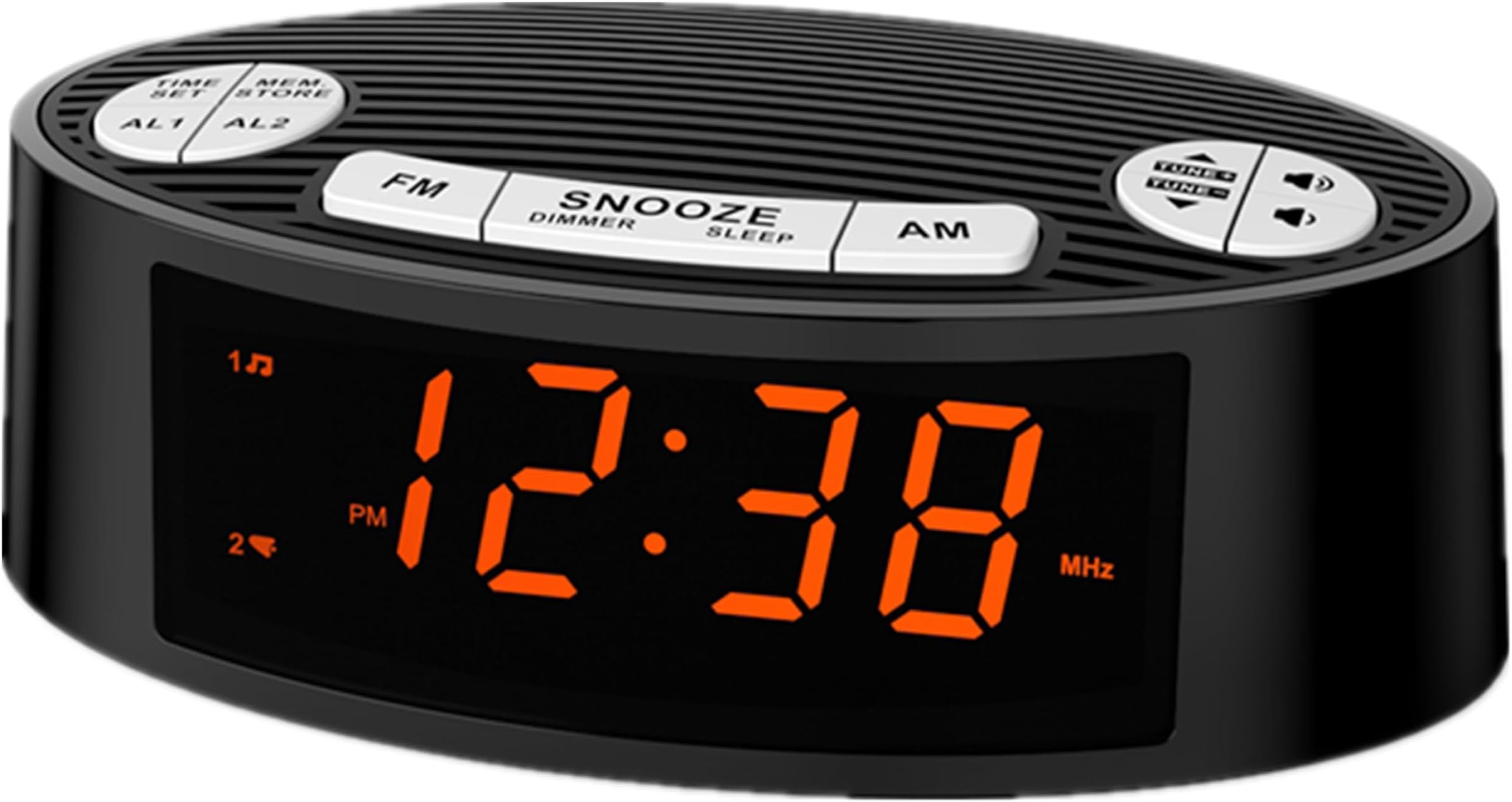 Amazon.com: HANNLOMAX HX-116CR Alarm Clock Radio, PLL AM/FM Radio, Dual ...