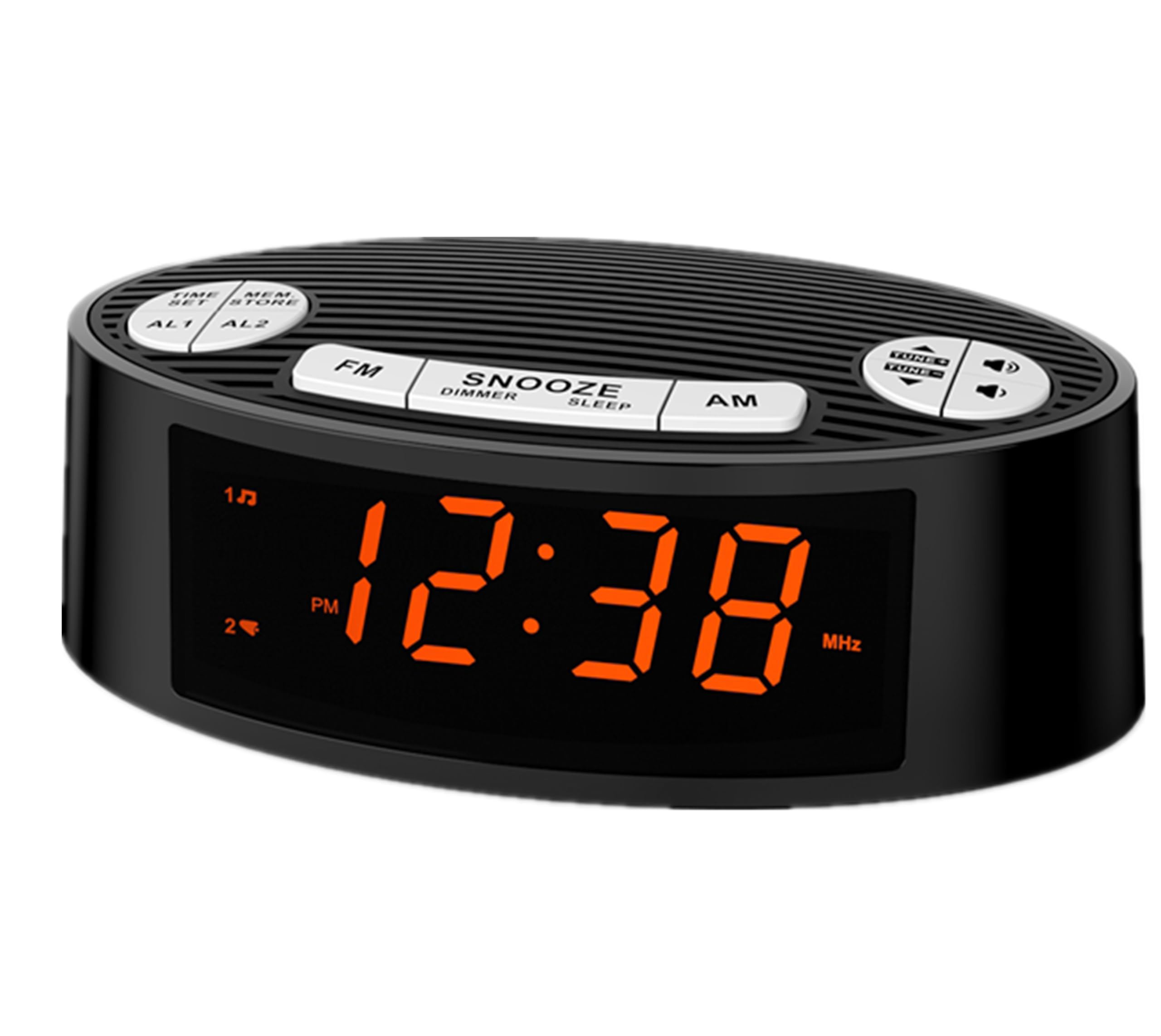 Amazon.com: iTOMA AM/FM Alarm Clock Radio with Dual Alarm, Sleep Timer ...