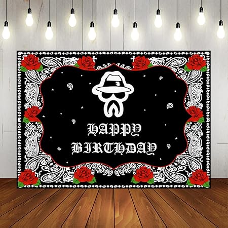 Amazon.com : Cholo Theme Backdrop Early 2000s Background 7x5FT Black ...