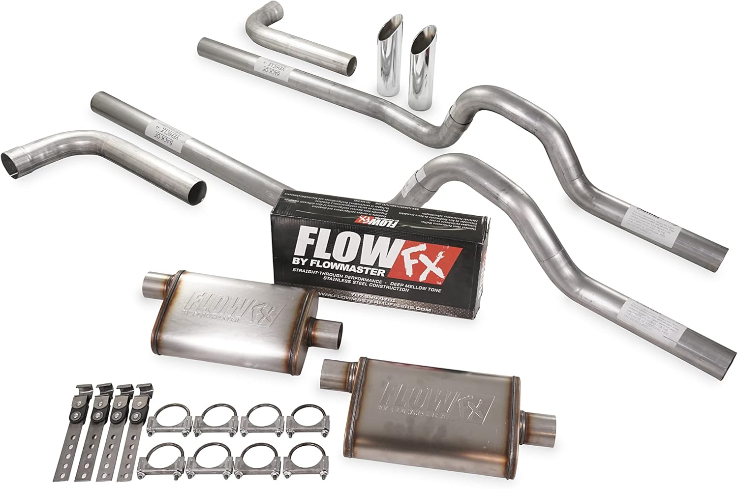 Truck Exhaust Kits - Shop Line Dual Exhaust System 3 inch Aluminized ...