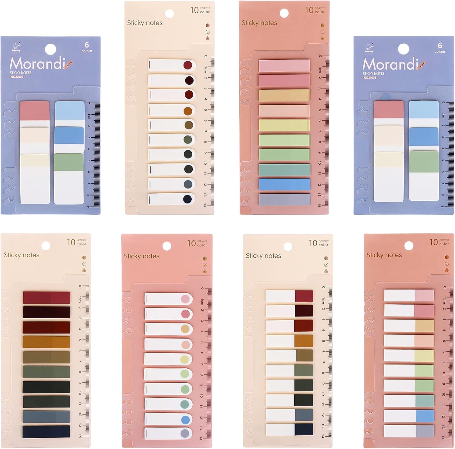 1320 Pieces Sticky Notes Flags Index Tabs, 66 Color Index Tabs Index ...