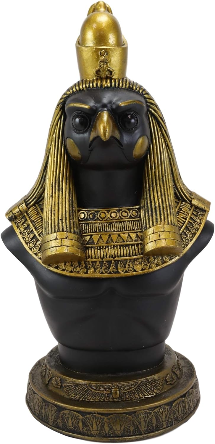 Amazon.com: Ebros Ancient Egyptian God of The Sky Horus Ra Bust ...