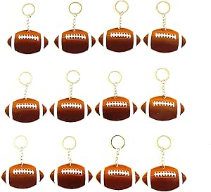 Amazon.com: YSPPF 24 Pcs Football Themed Keychain Party Gift Football ...