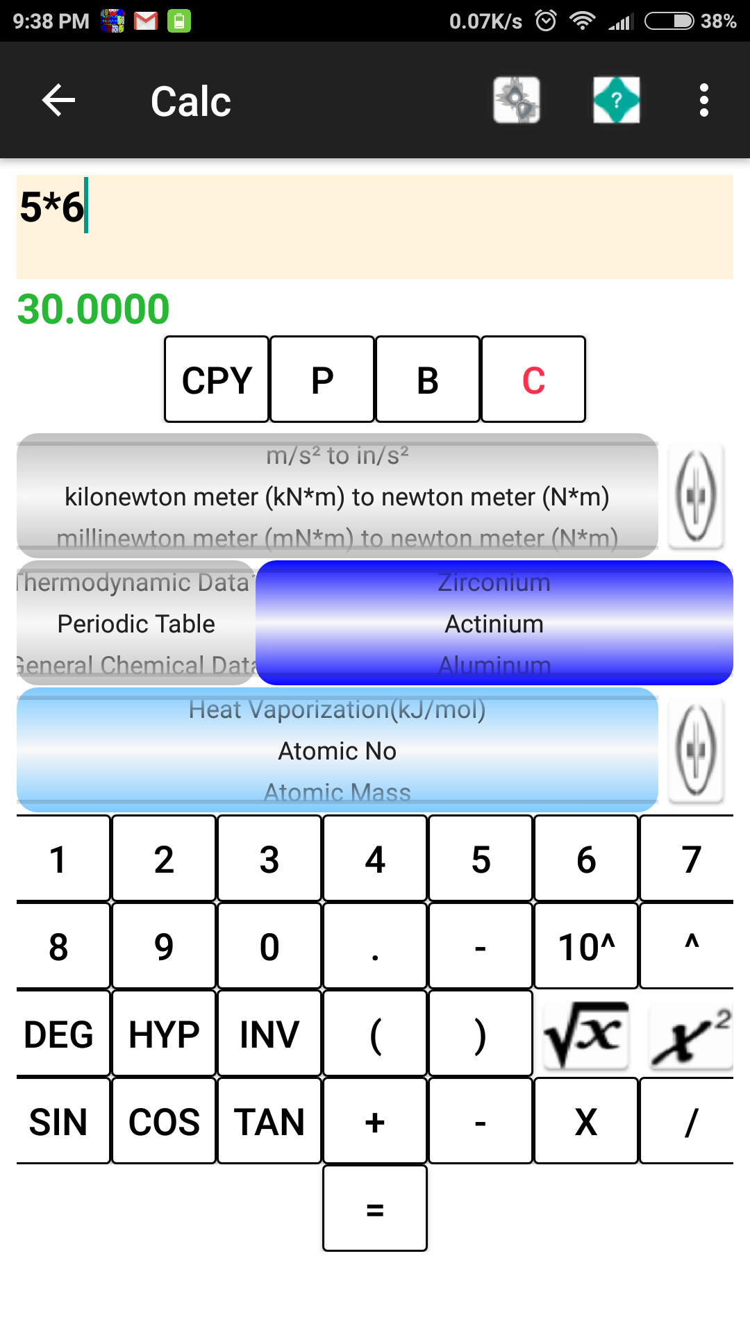 Chemical/Engineering Tools - ChemMathsDroid Free Version - App on ...