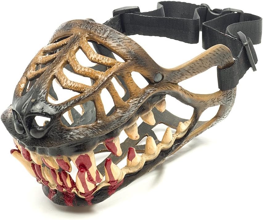 Amazon.com : Werewolf Dog Muzzle, Scary Muzzle with Teeth, Art Muzzle ...