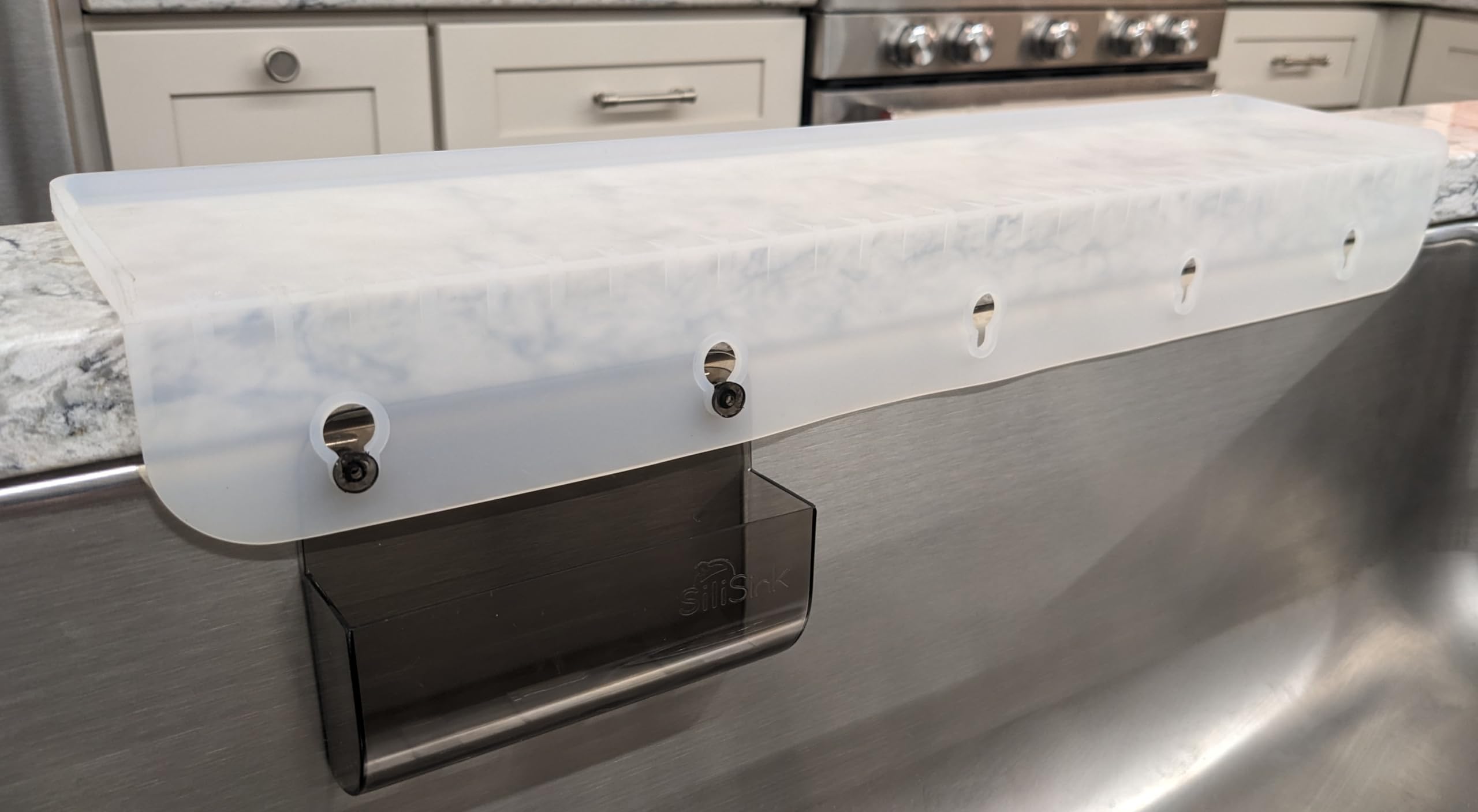 Amazon.com: SiliSink Silicone Sink Edge Guard for Kitchen Sink - Fits 3 ...