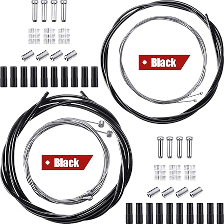 Bicycle Gear Cable Kit, Bike Gear Cable Rear Gear Cable Mountain Bike ...