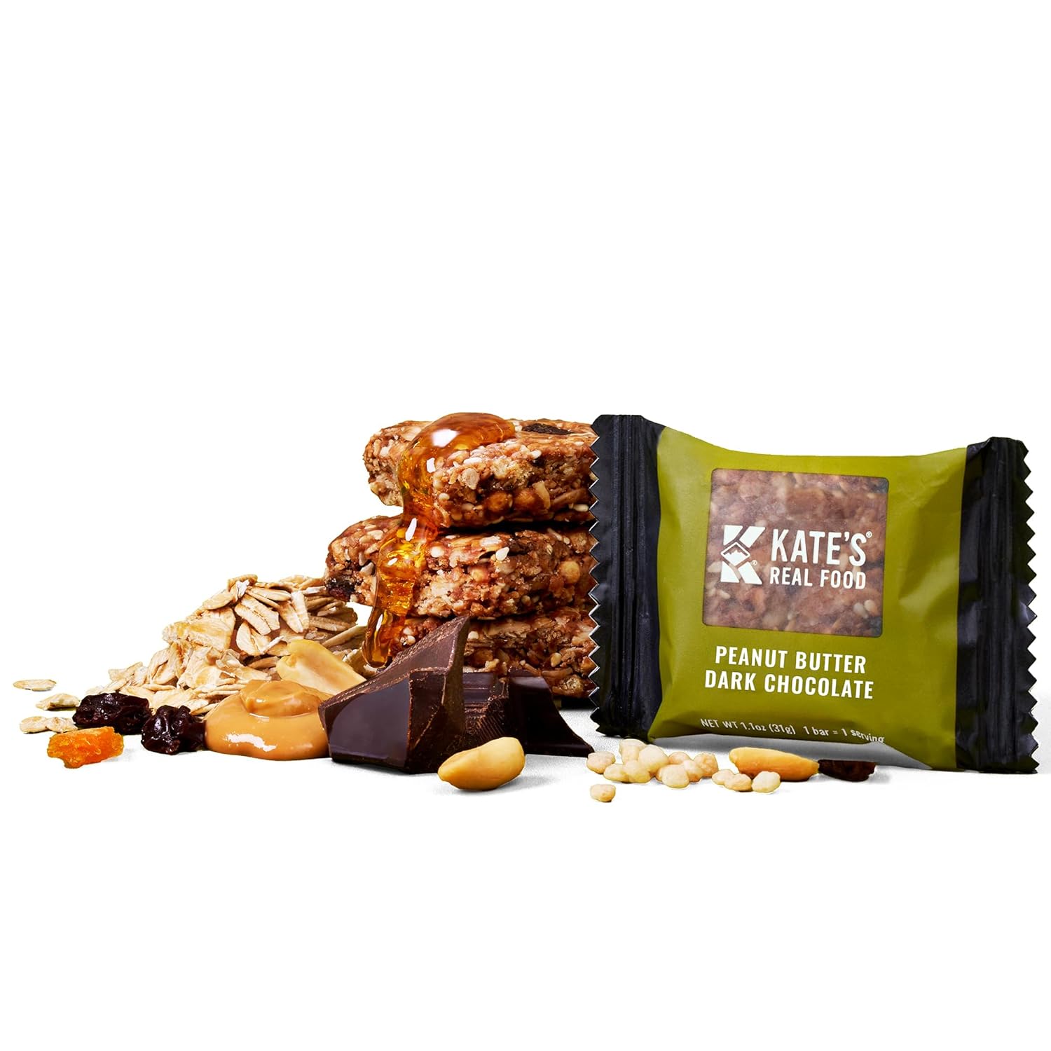 Amazon.com: Kate’s Real Food Mini Organic Granola Bars - Peanut Butter ...