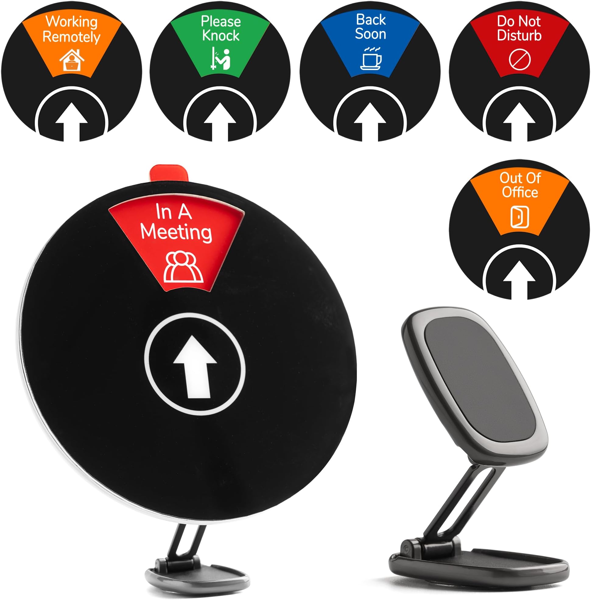 Amazon.com : Office Desk Sign with Stand, 6 Options Do Not Disturb ...