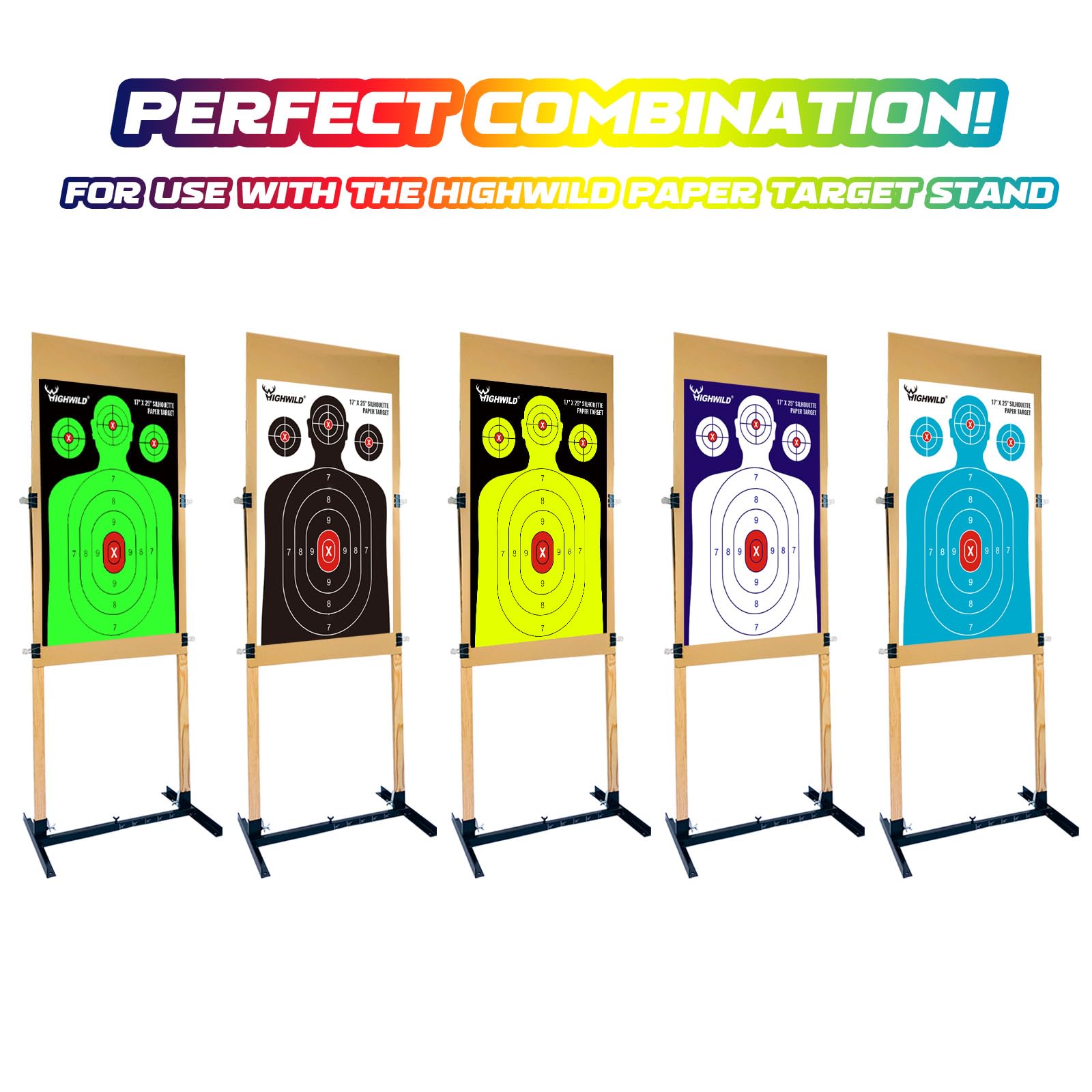 Snapklik.com : Highwild Shooting Range Silhouette Paper Target - 17X25 ...