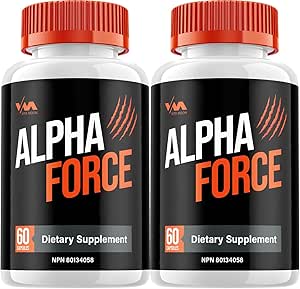 (2 Pack) Alpha Force Male Enhancer Capsules - AlphaForce Official Formula, Natural Support ...