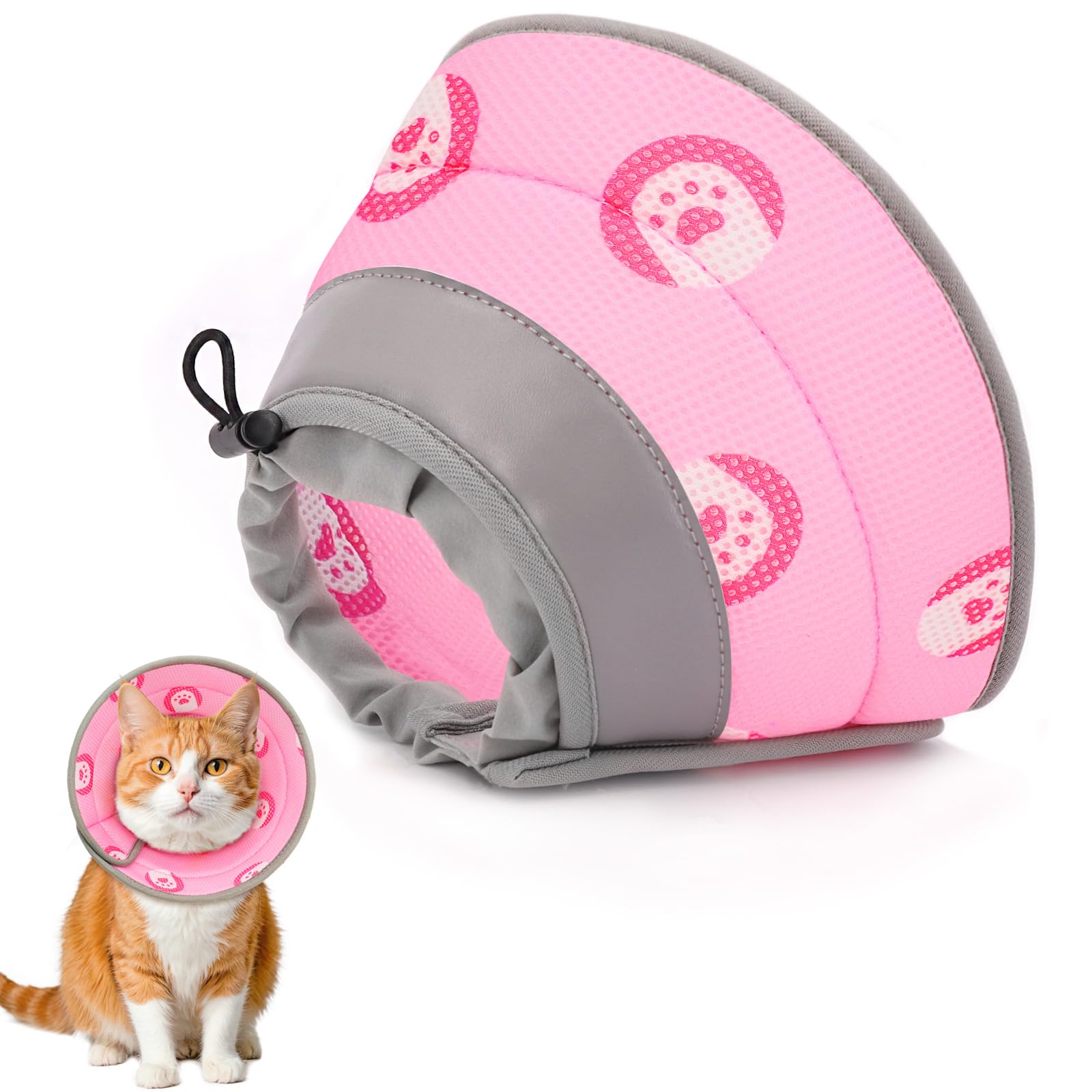 Amazon.com : Cat Cone Collar Soft to Stop Licking After Surgery Cat ...