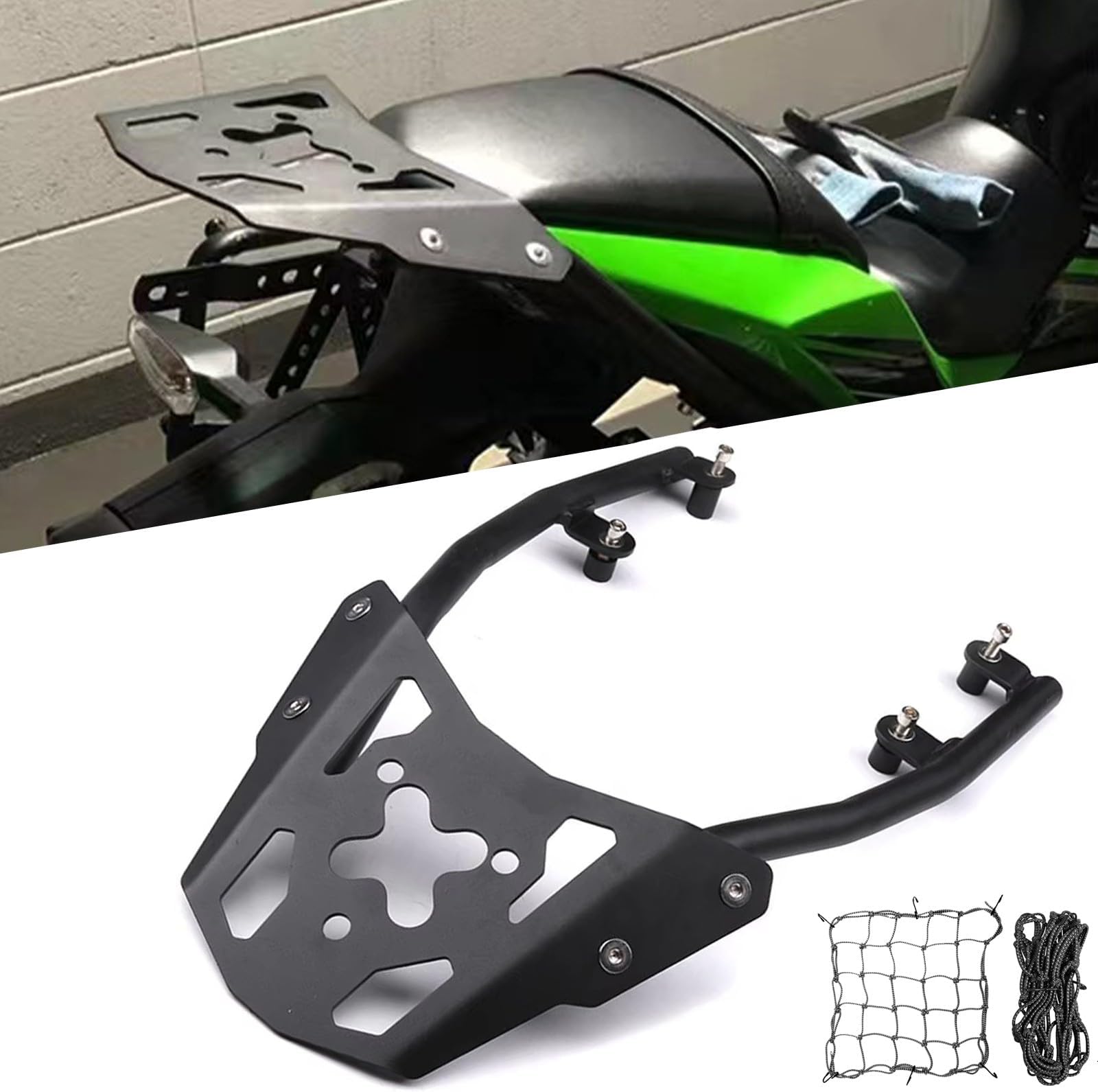 Amazon.com: DFFMQSJ Motorcycle Rear Luggage Rack Compatible with ...