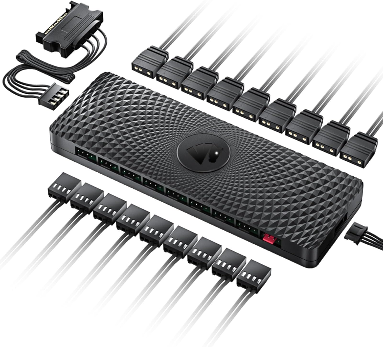 Amazon.com: AsiaHorse VE-HUB 2IN1 ARGB/PWM hub Used SATA Power Supply,9 ...