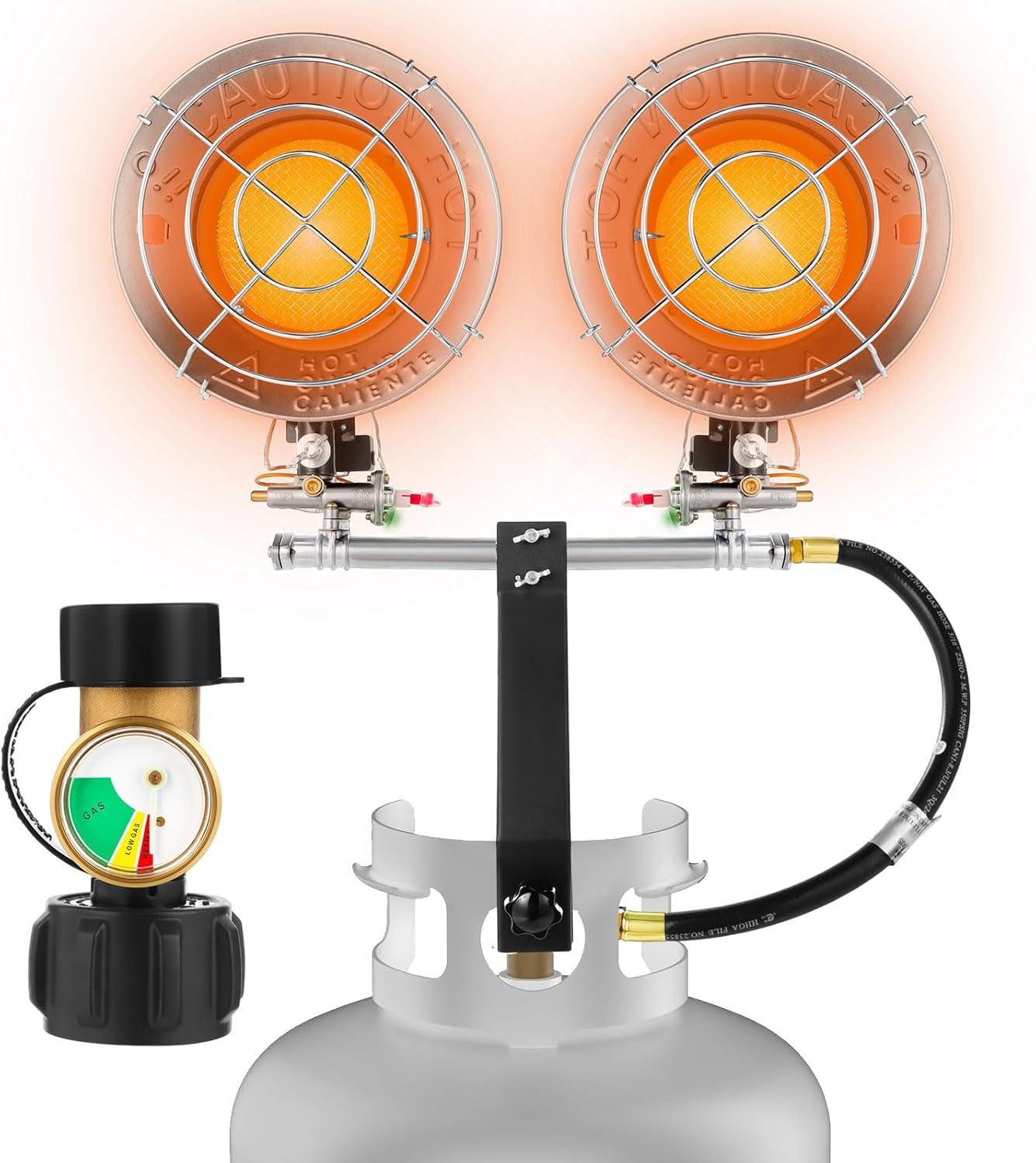 Amazon.com : Honoson 30,000 BTU Propane Tank Top Heater with Double Head Portable Outdoor ...