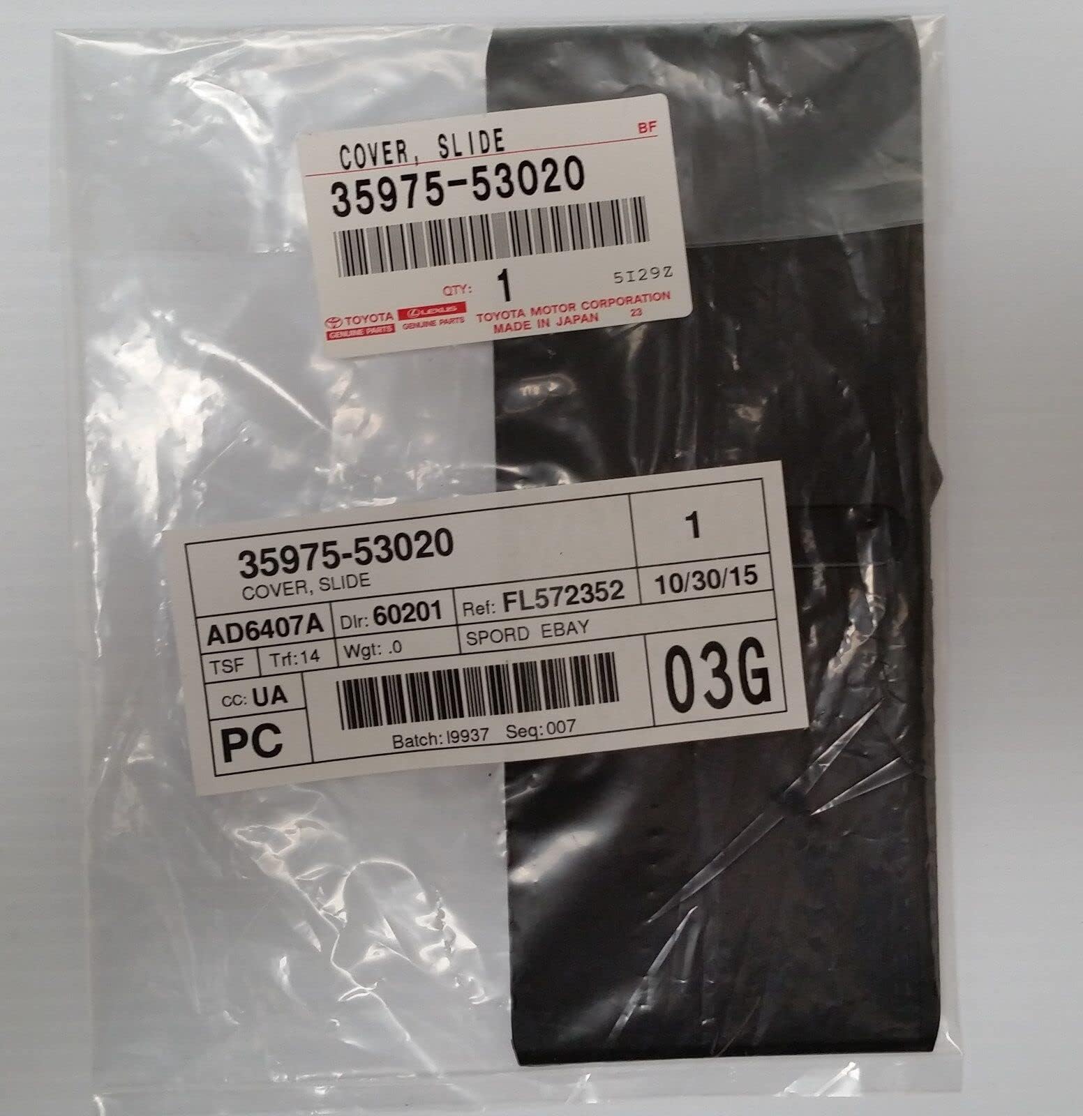 Amazon.com: LEXUS Genuine Shift Console Slide Cover OEM 35975-53020 ...