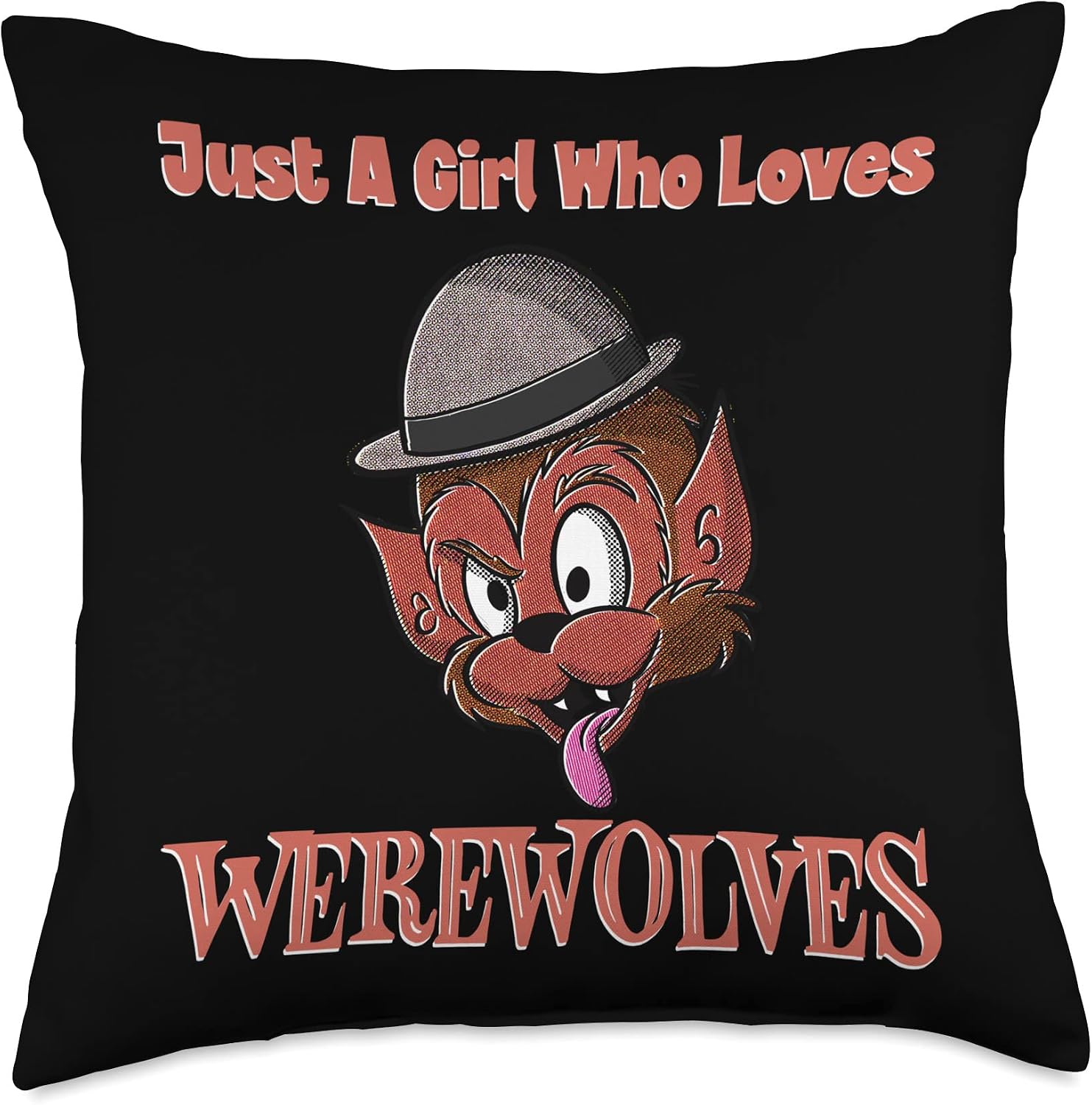 Amazon.com: Just A Girl Who Loves Werewolves Young Werewolf Cartoon ...